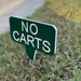 No Carts Sign, Golf Course Sign, Golf Event, Golf Recreation Signage ...
