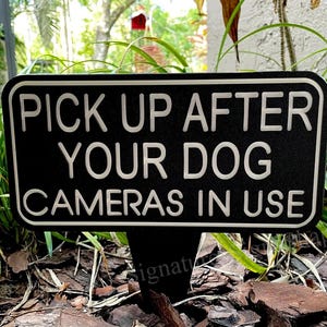 Dog Poop Sign, Dog Sign, Curb Your Dog, Please Clean up After Your Pet ...
