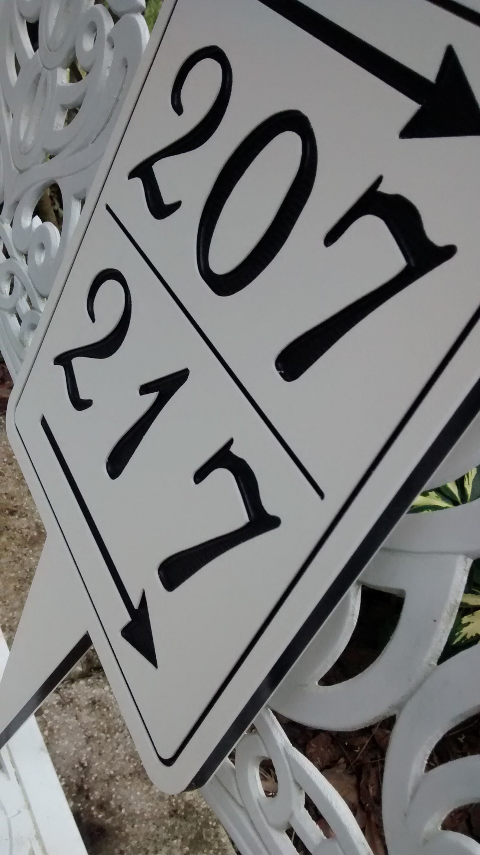 House Numbers With Arrow, Personalized Address Sign, Custom Address ...