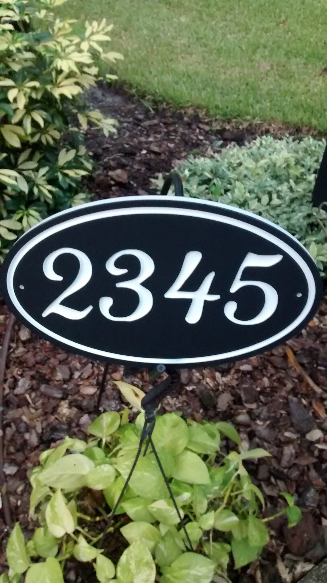 Custom Oval Address Sign Custom House Numbers Home Address | Etsy