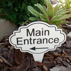 Entrance Sign, Directional Sign, Enter Sign, Business Signage, Front ...