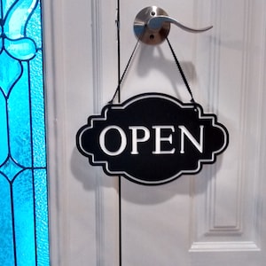 Open and Closed Sign, Open Door Sign, Modern Sign, Business Sign ...