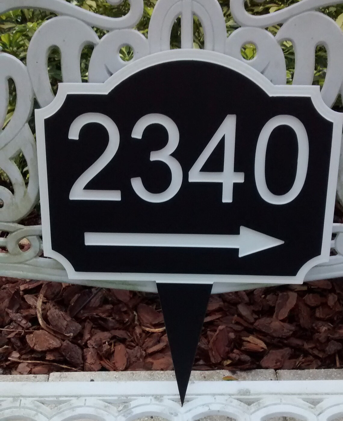 Arrow Address Sign House Number With Arrow House Number With - Etsy