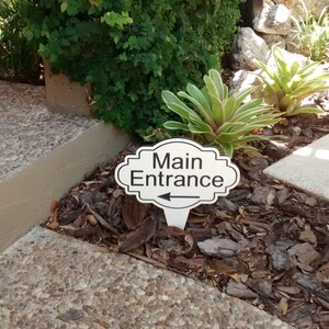 Entrance Sign, Directional Sign, Enter Sign, Business Signage, Front ...