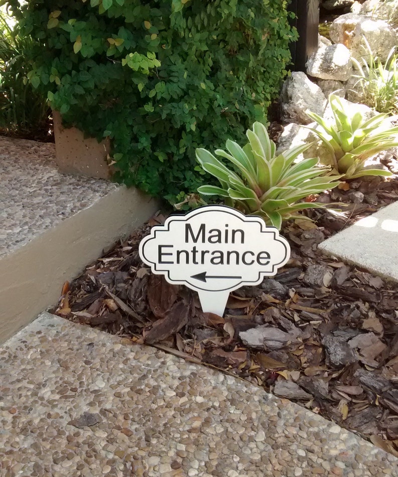 Entrance Sign Directional Sign Enter Sign Business Signage - Etsy