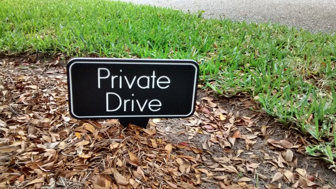 Private Drive Sign, Private Drive, Private Drive Yard Sign, Yard Sign ...
