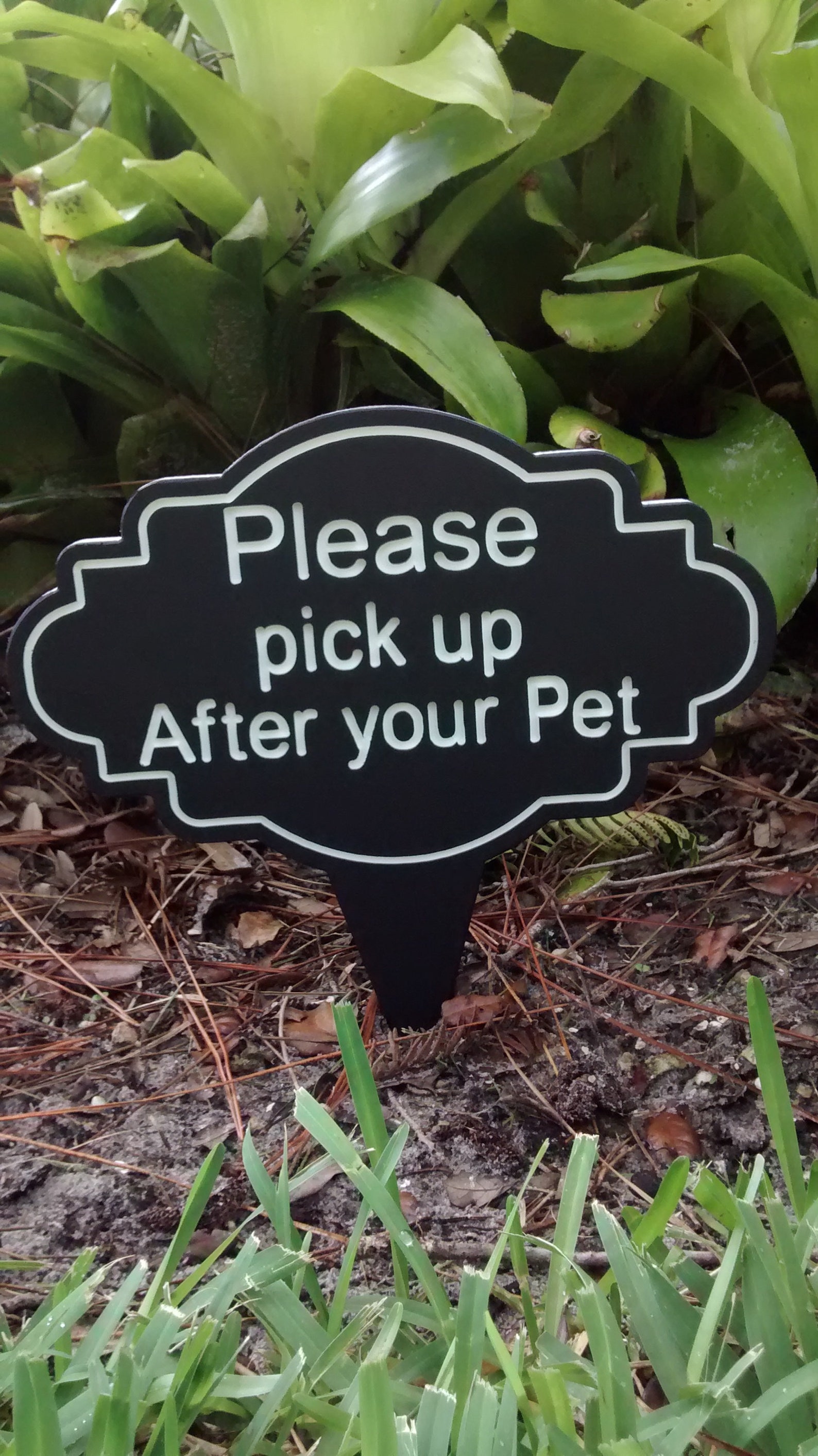 Dog Poop Sign, Dog Sign, Curb Your Dog, Please Clean up After Your Pet ...