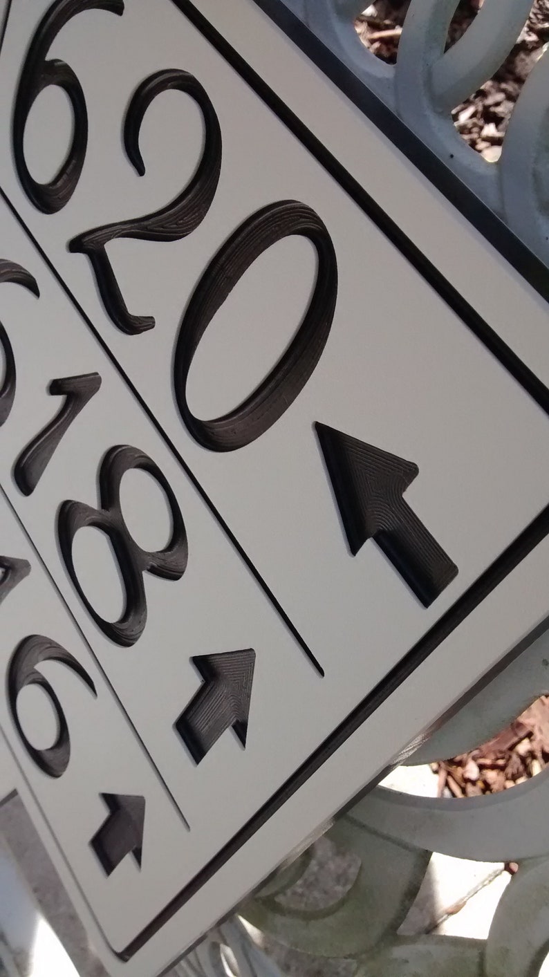 Arrow Address Sign, House Number With Arrow, House Number With Arrow ...