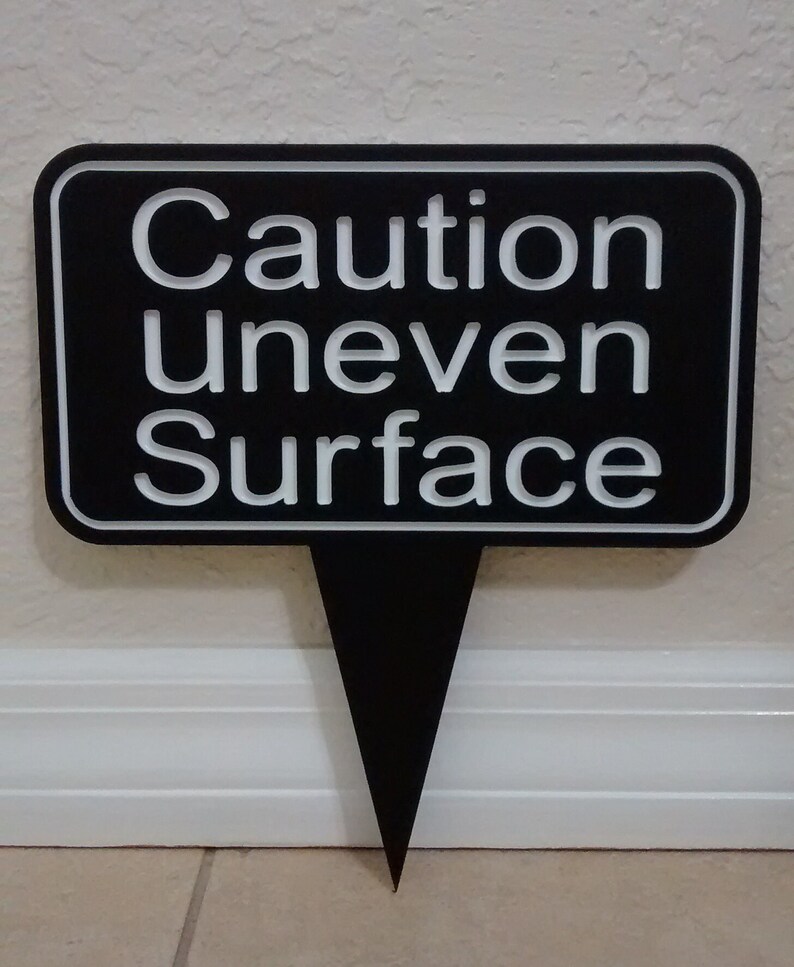 Caution Sign Warning Sign Engraved Sign Outdoor Yard Sign - Etsy