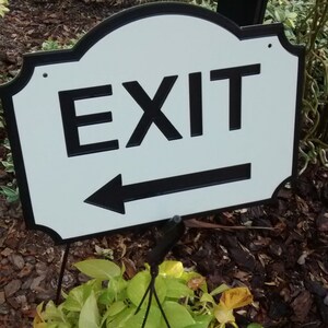 Exit Sign, Shop Sign, Business Sign, Signs With Arrows, Office Signs ...
