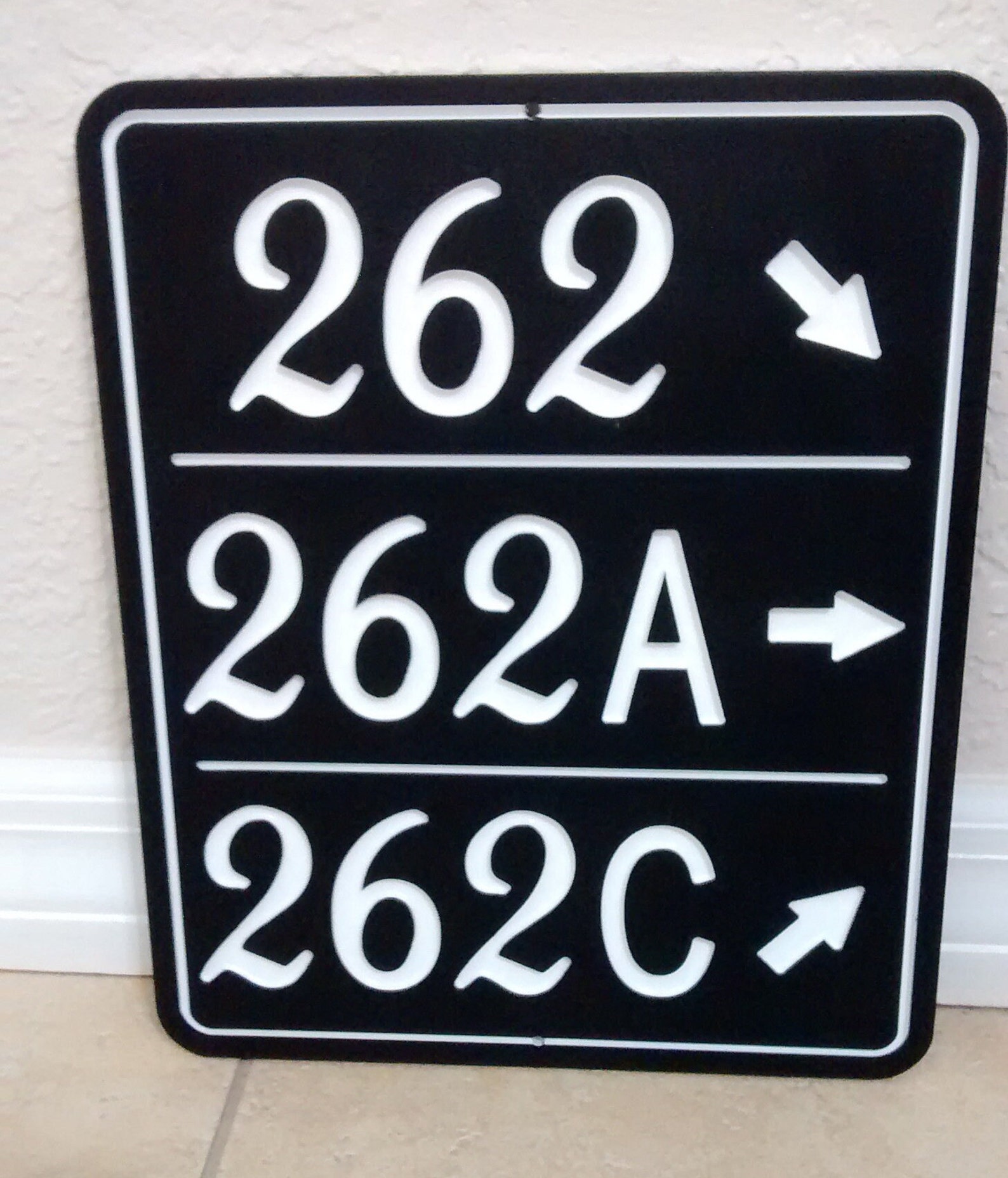 House Numbers With Arrow Address Numbers Address Numbers | Etsy