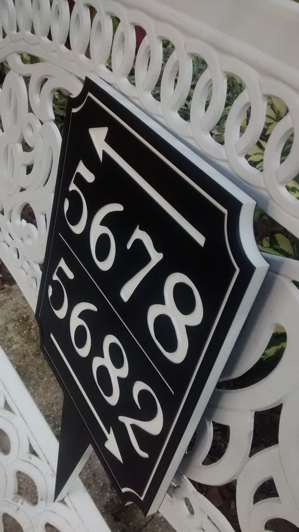 House Numbers Address Numbers Address Sign Arrow House | Etsy