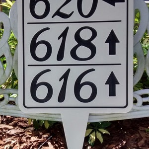 Arrow Address Sign, House Number With Arrow, House Number With Arrow ...
