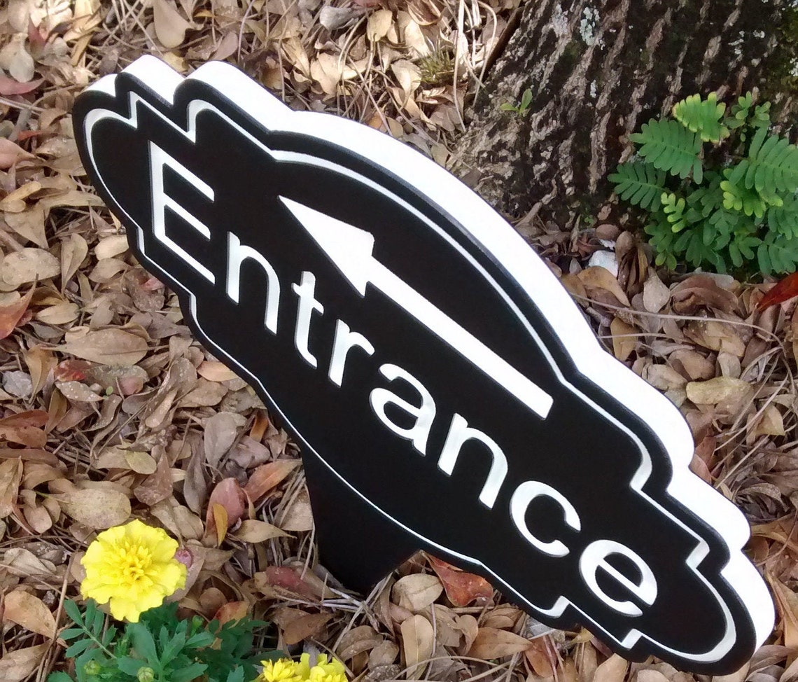 Entrance Sign Directional Sign Enter Sign Business Signage - Etsy