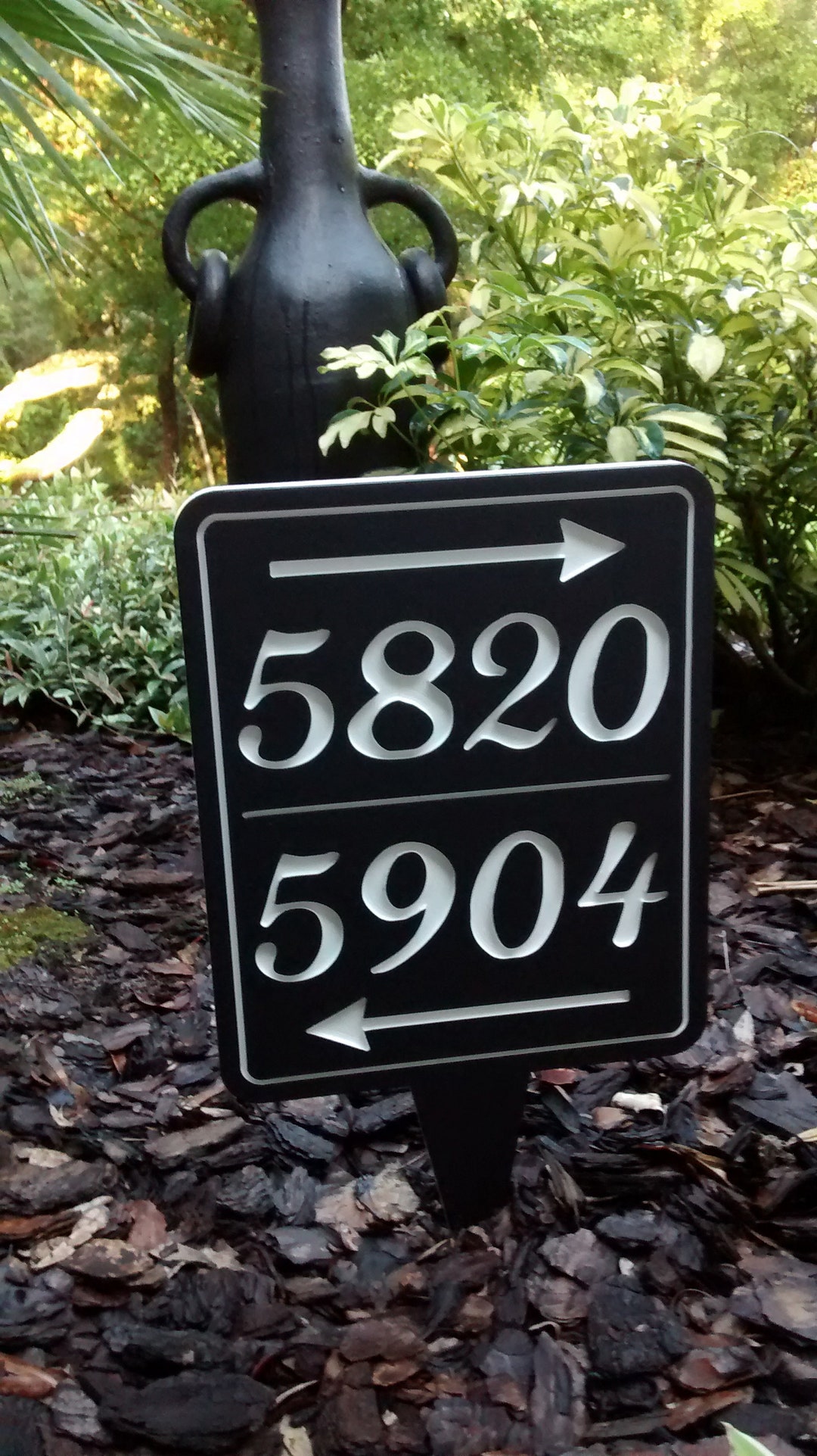 House Numbers With Arrow, Address Numbers, Address Numbers Sign, House ...