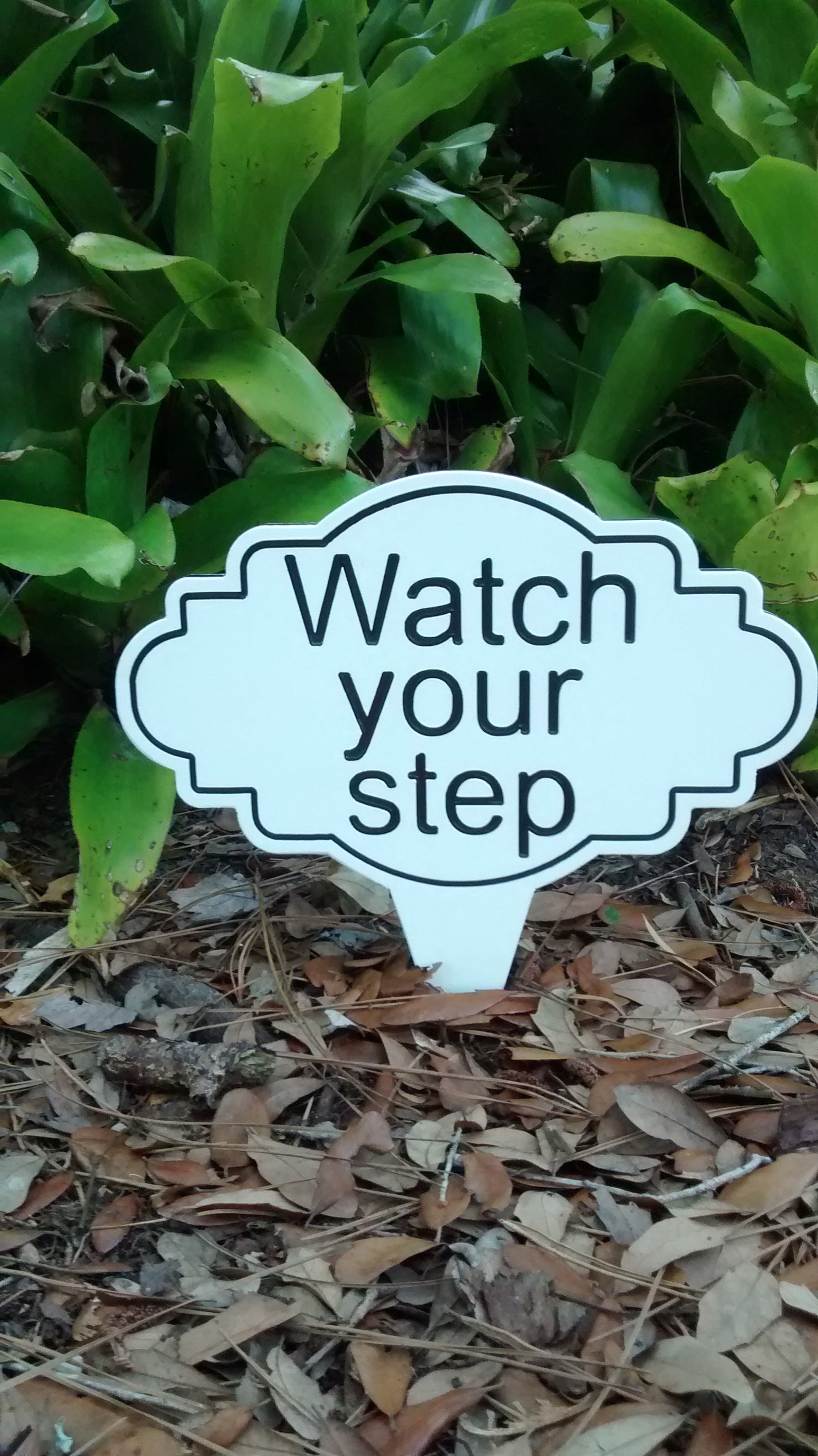 Yard Sign Caution Sign Watch Your Step Yard Decor Custom - Etsy