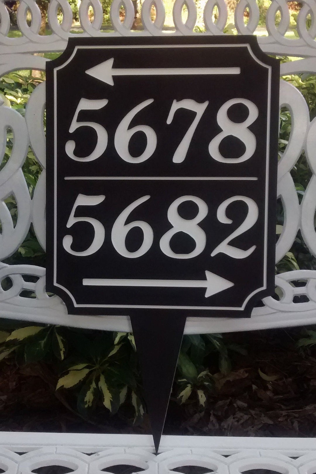 House Numbers With Arrow, Address Numbers, Address Numbers Sign, House ...