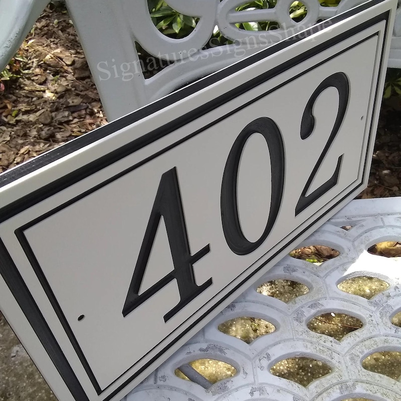 House Number Plaque - Etsy