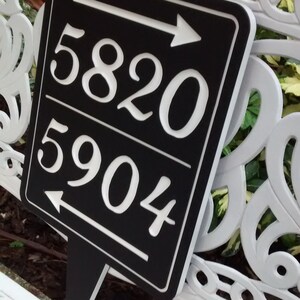 Arrow Address Sign, House Number With Arrow, House Number With Arrow ...