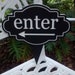 Entrance Sign, Directional Sign, Enter Sign, Business Signage, Front ...