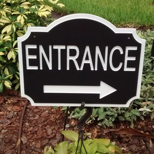 Entrance Sign, Shop Sign, Business Sign, Signs With Arrows, Office ...