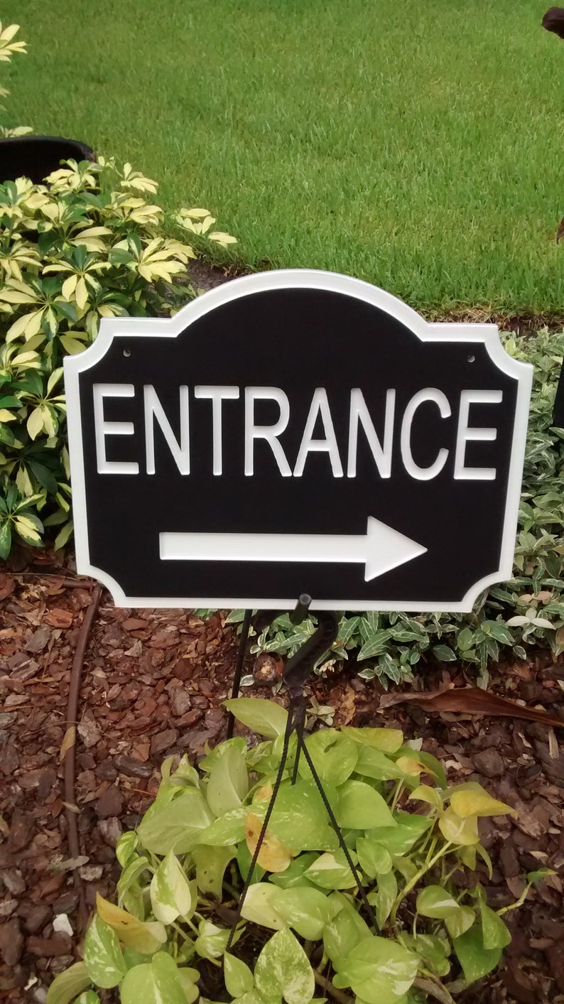 Entrance Sign Shop Sign Business Sign Signs With Arrows | Etsy