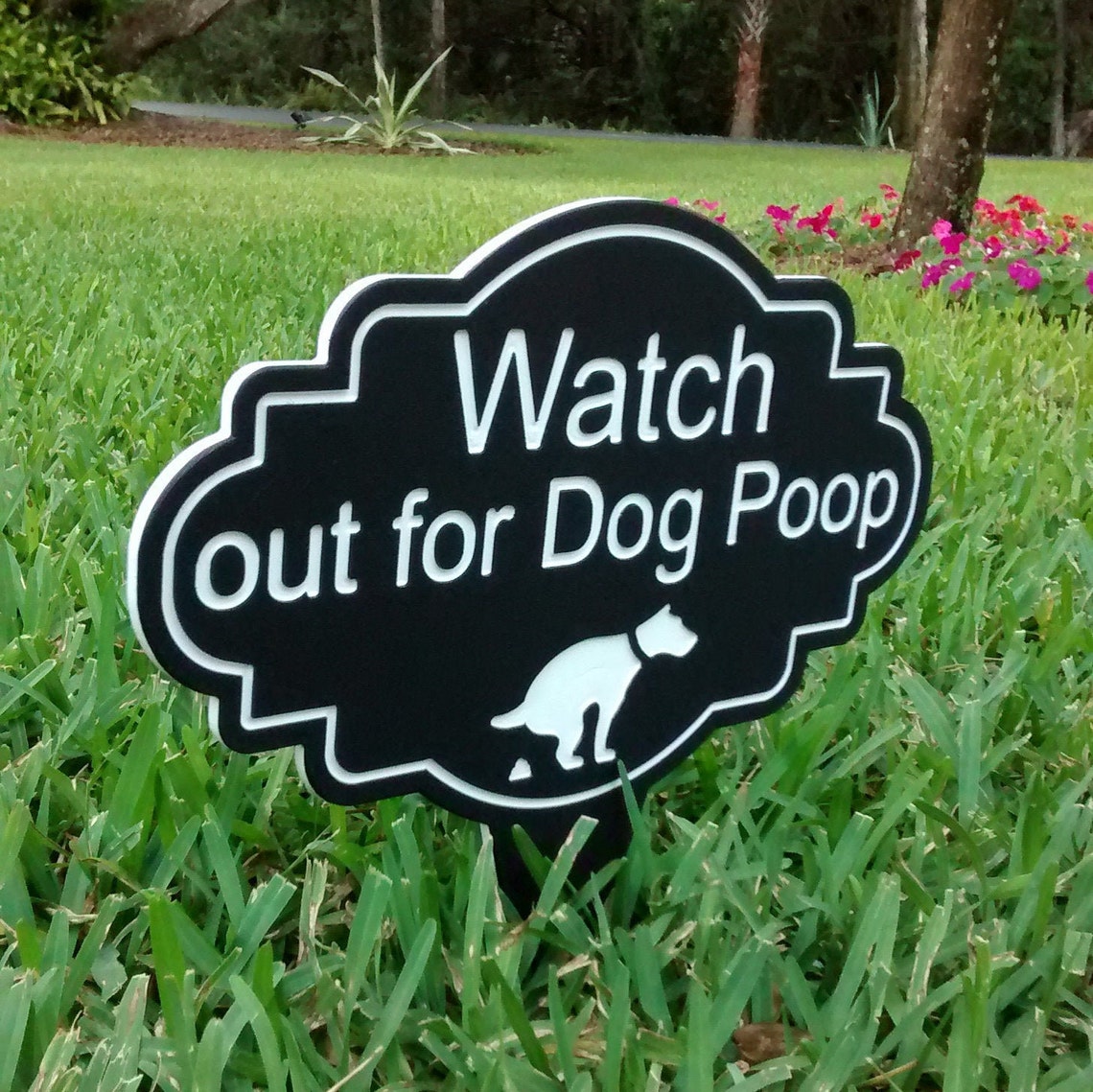 Beware of Dog Poop Watch out for Dog Poop No Dog Pooping | Etsy