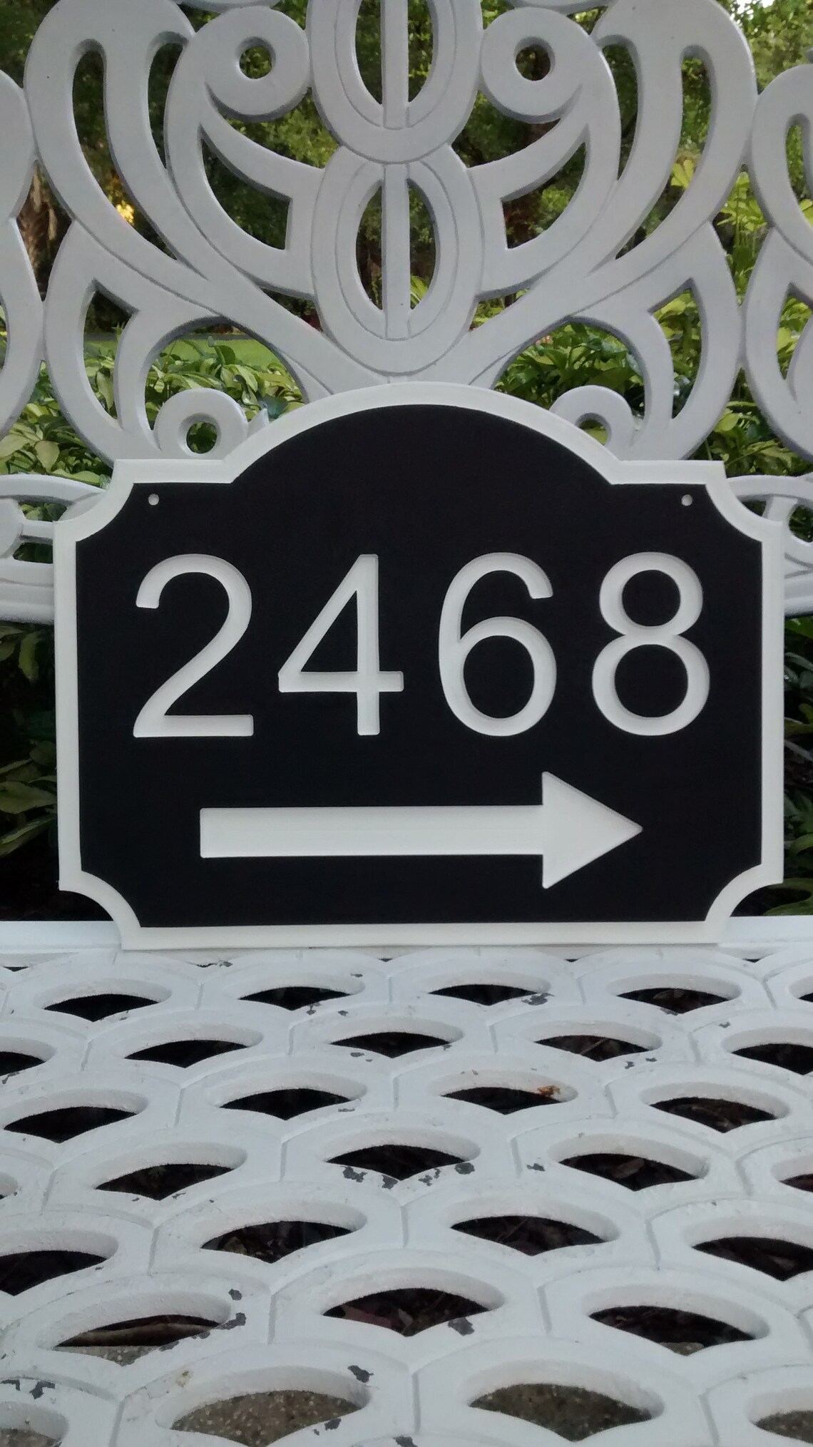 Arrow Address Sign House Number With Arrow House Number With - Etsy