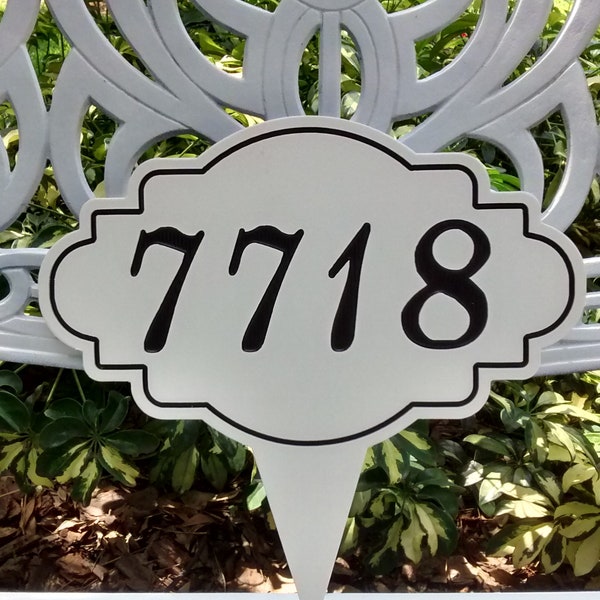 Fancy House Number - Etsy
