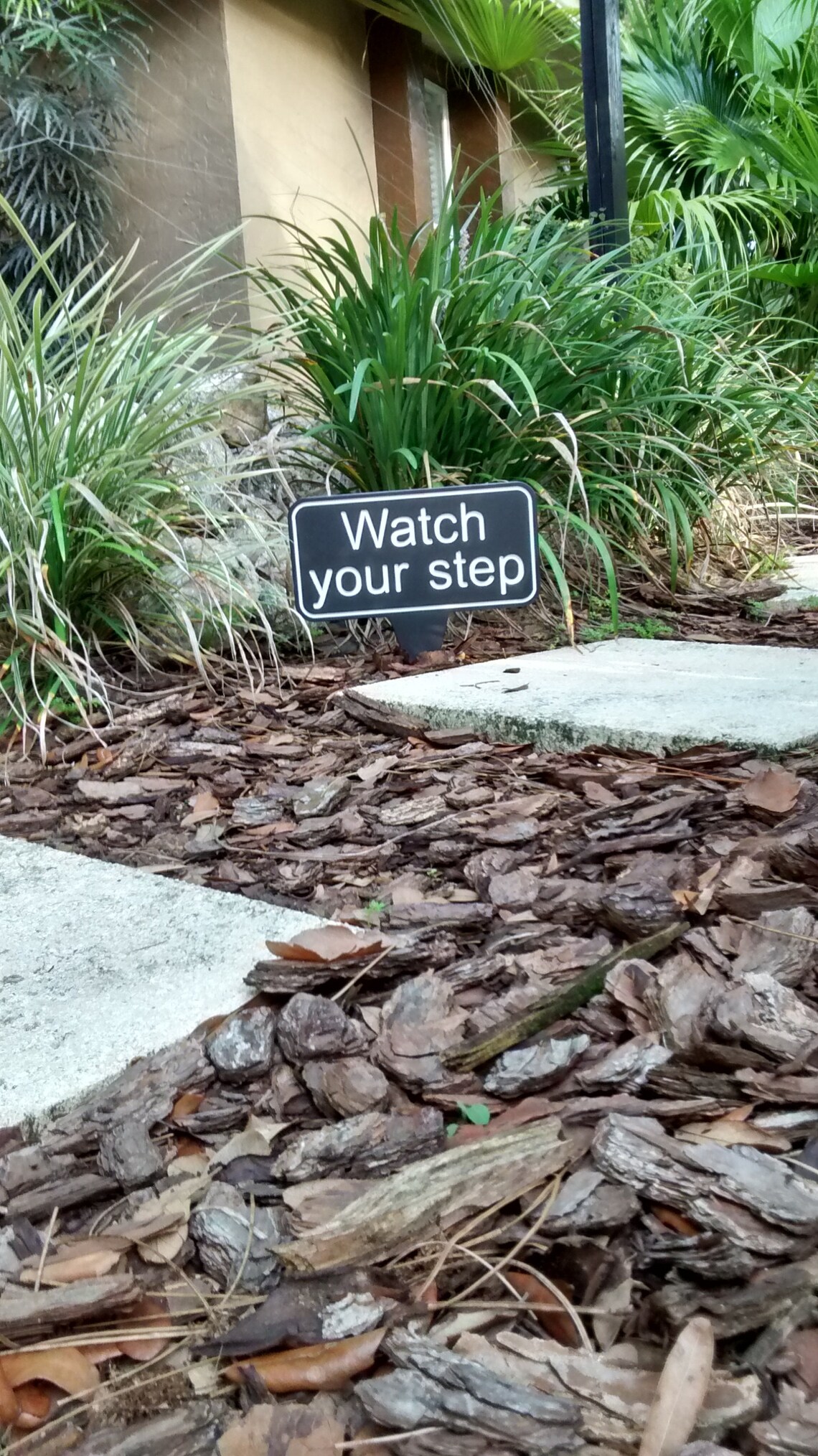 Yard Sign Caution Sign Watch Your Step Outdoor Decor - Etsy