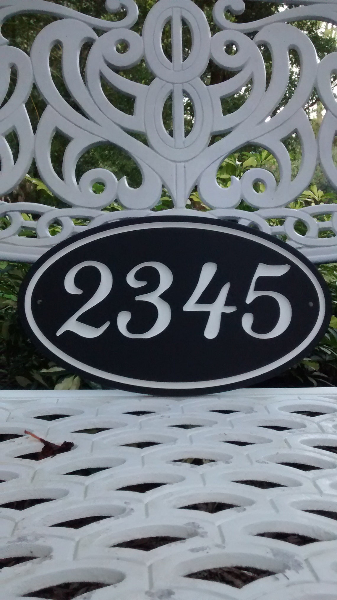 Custom Oval Address Sign Custom House Numbers Home Address - Etsy