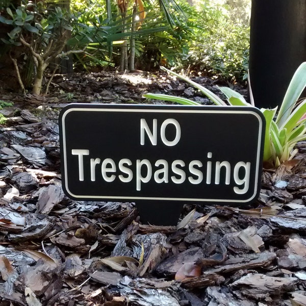 No Trespassing Sign - Etsy