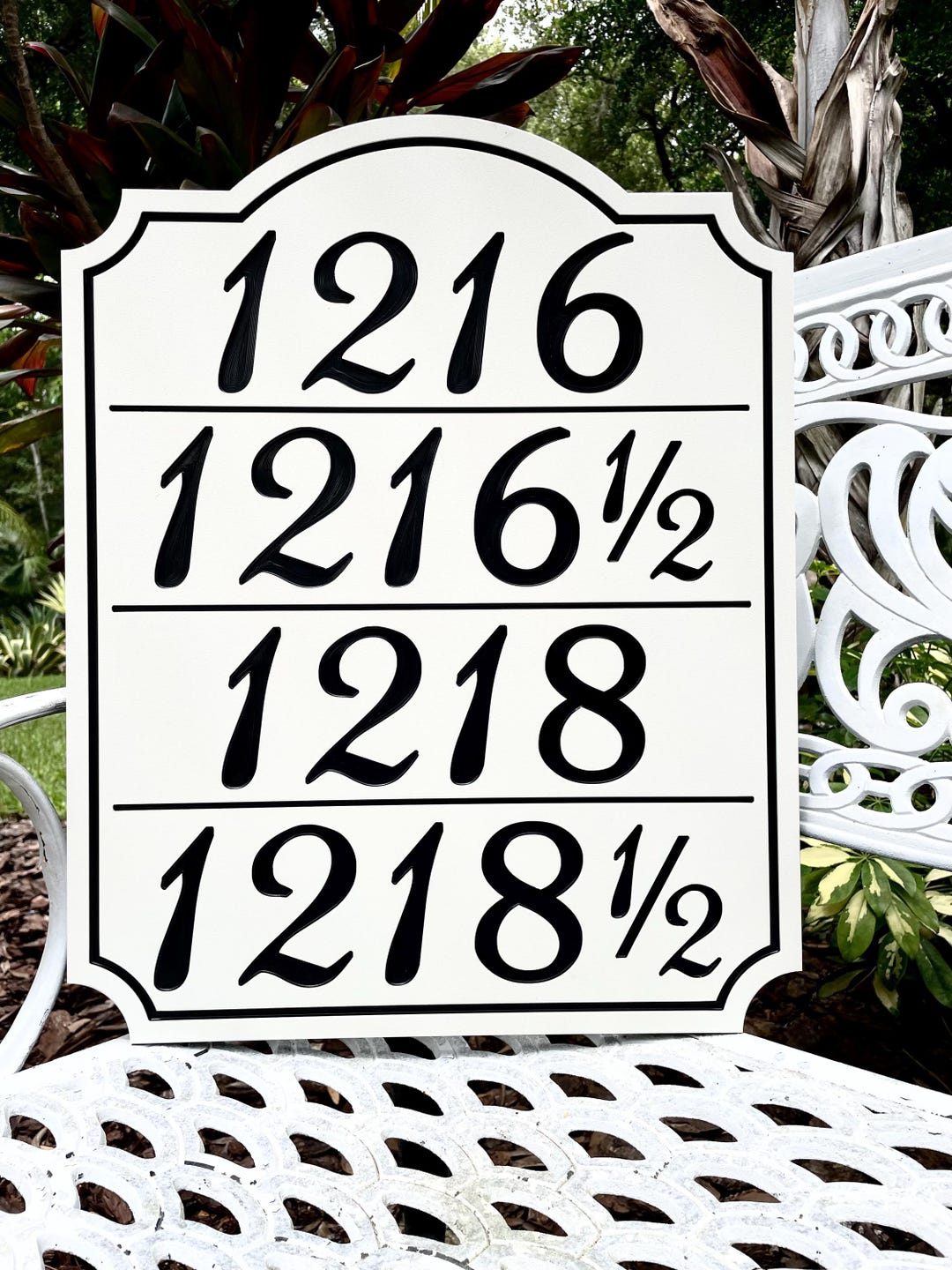 Custom House Numbers Plaque, Personalized House Numbers With Arrow ...