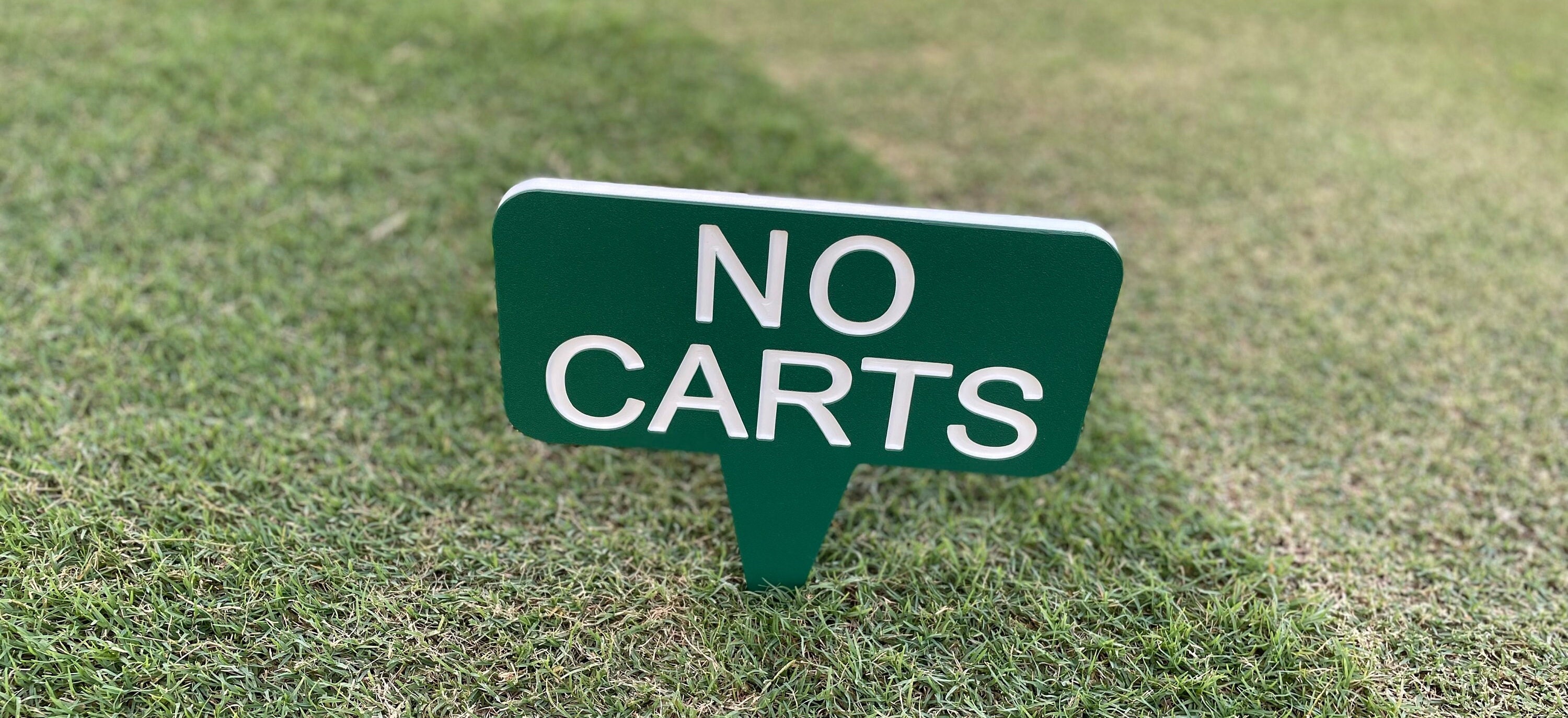 No Carts Sign, Golf Course Sign, Golf Event, Golf Recreation Signage ...