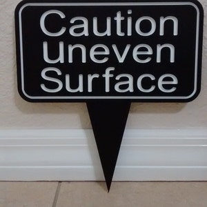 Caution Sign, Warning Sign, Engraved Sign, Outdoor Yard Sign ...