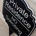 Private Residence, Outdoor Sign, Yard Sign, Warning Sign, Lawn Sign ...