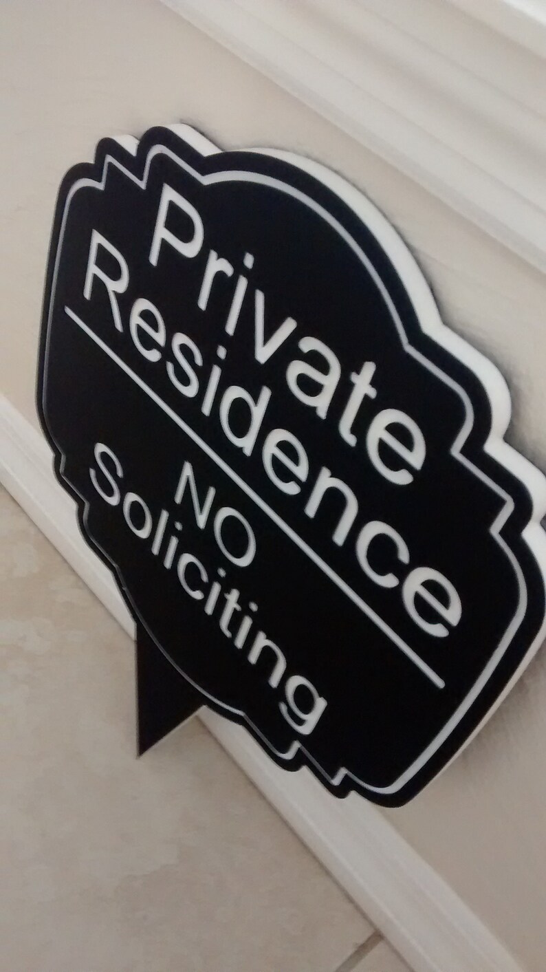 Private Residence Outdoor Sign Yard Sign Warning Sign Lawn | Etsy