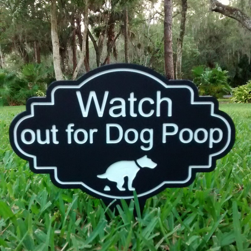 Dog Poop Sign - Etsy