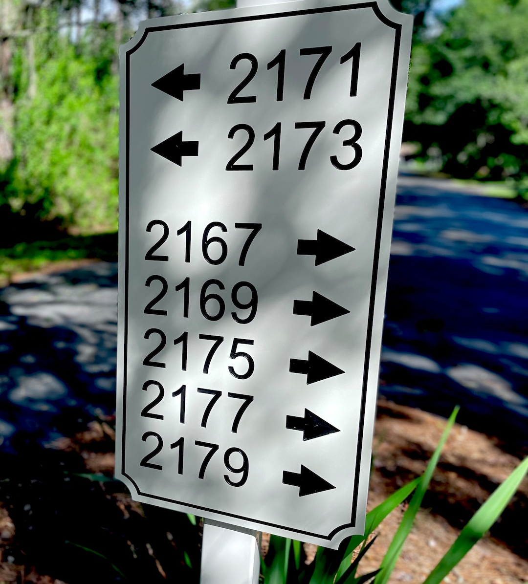 Community Directional Address Sign, Neighborhood Boulevard Information ...