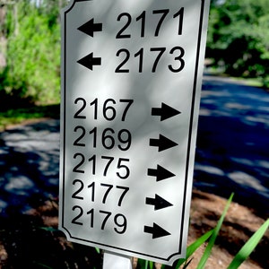 Community Directional Address Sign, Neighborhood Boulevard Information ...