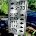Community Directional Address Sign, Neighborhood Boulevard Information ...