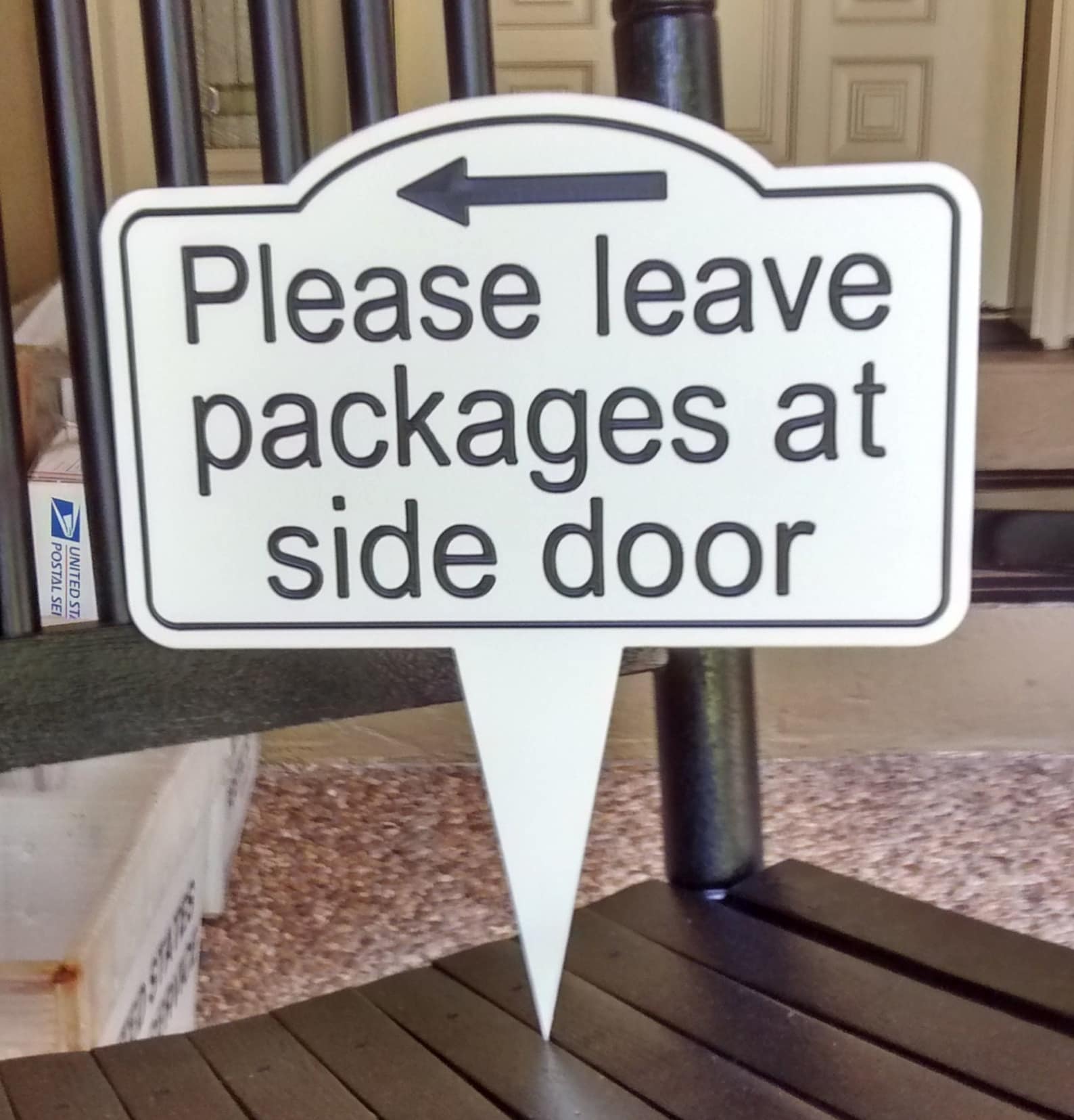 Please Leave Packages at Front Door Sign Leave All Deliveries - Etsy