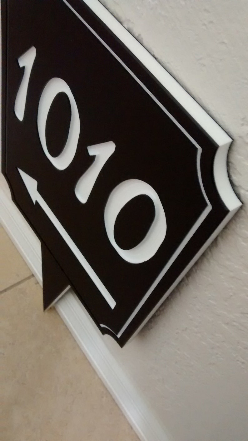 Arrow Address Sign House Number With Arrow House Number With - Etsy