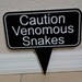 Beware Venomous Snakes, Snake Sign, Caution Venomous Snakes, Warning ...