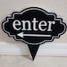 Entrance Sign, Directional Sign, Enter Sign, Business Signage, Front ...