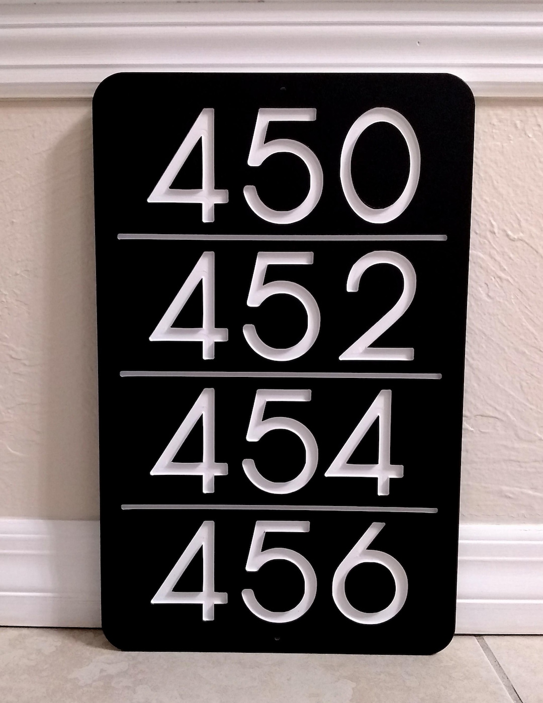Building Office Multiple Address Directory, Villa Hotel Unit Sign, Wall ...