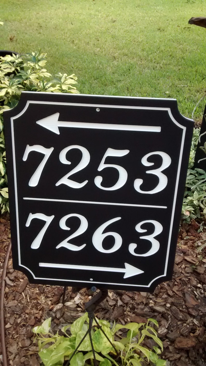 House Number With Arrow, Address Number, Address Number Sign, House ...