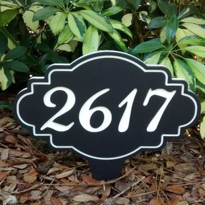 Fancy House Number Sign - Etsy