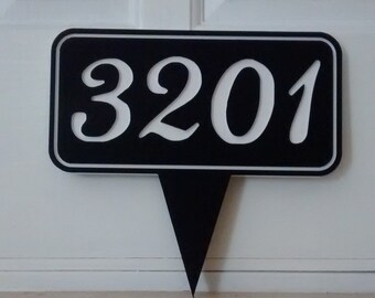 Fancy House Number Sign | Etsy