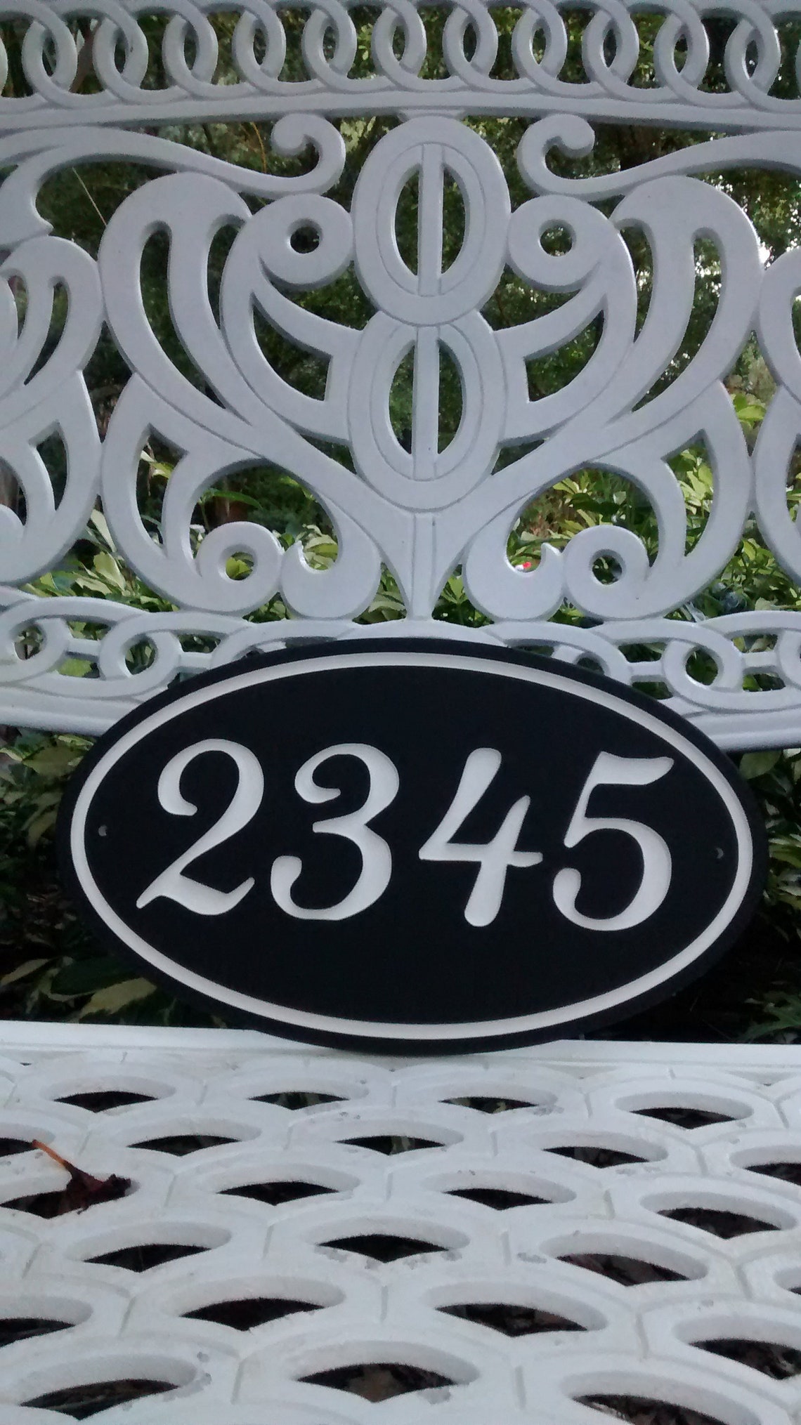 Custom Oval Address Sign Custom House Numbers Home Address | Etsy